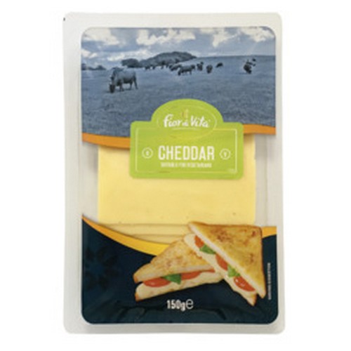 FIOR DI VITA VEG CHEDDAR SLICES 150 GRMS - Arkadia Foodstore Gozo