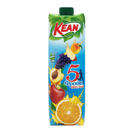 KEAN 5 FRUIT COCKTAIL JUICE 1 LTR - Arkadia Foodstore Gozo
