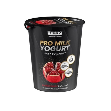 BENNA POMEGRNATE PARADISO PRO MILK YOGURT 150 GRMS - Arkadia Foodstore Gozo