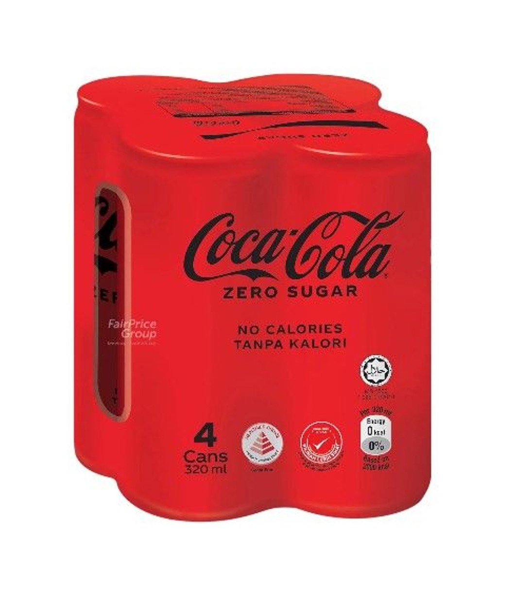 COCA COLA ZERO CAN 4X330 ML - Arkadia Foodstore Gozo