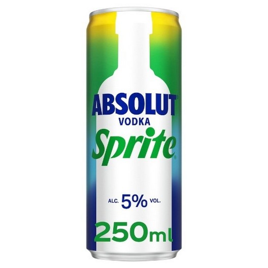 ABSOLUT & SPRITE CAN 250 ML - Arkadia Foodstore Gozo